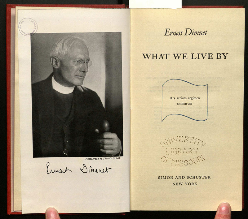What We Live Byby Dimnet Ernest New York Simon And Schuster 1932 What We Live Byby Dimnet Ernest New York Simon And Schuster 1932